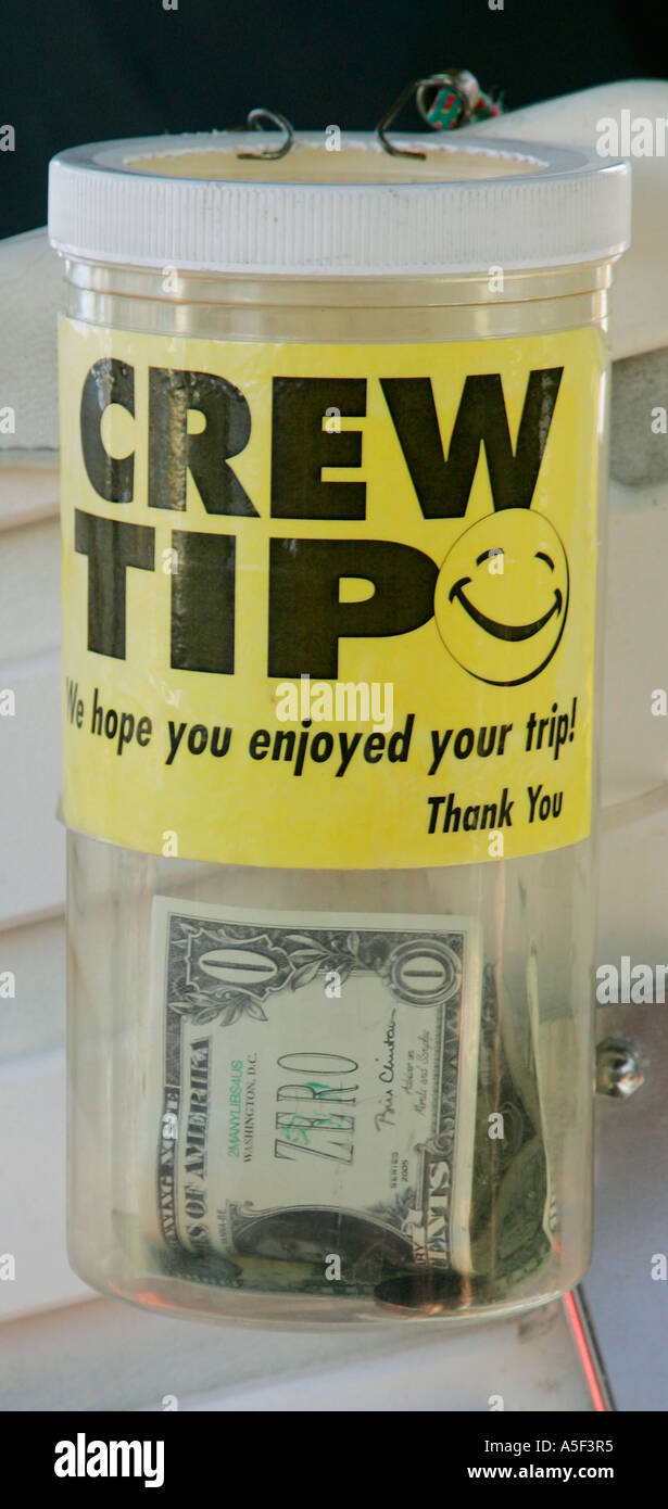 crew tip jar bucket zero dollar note banknote funny unusual fake ...