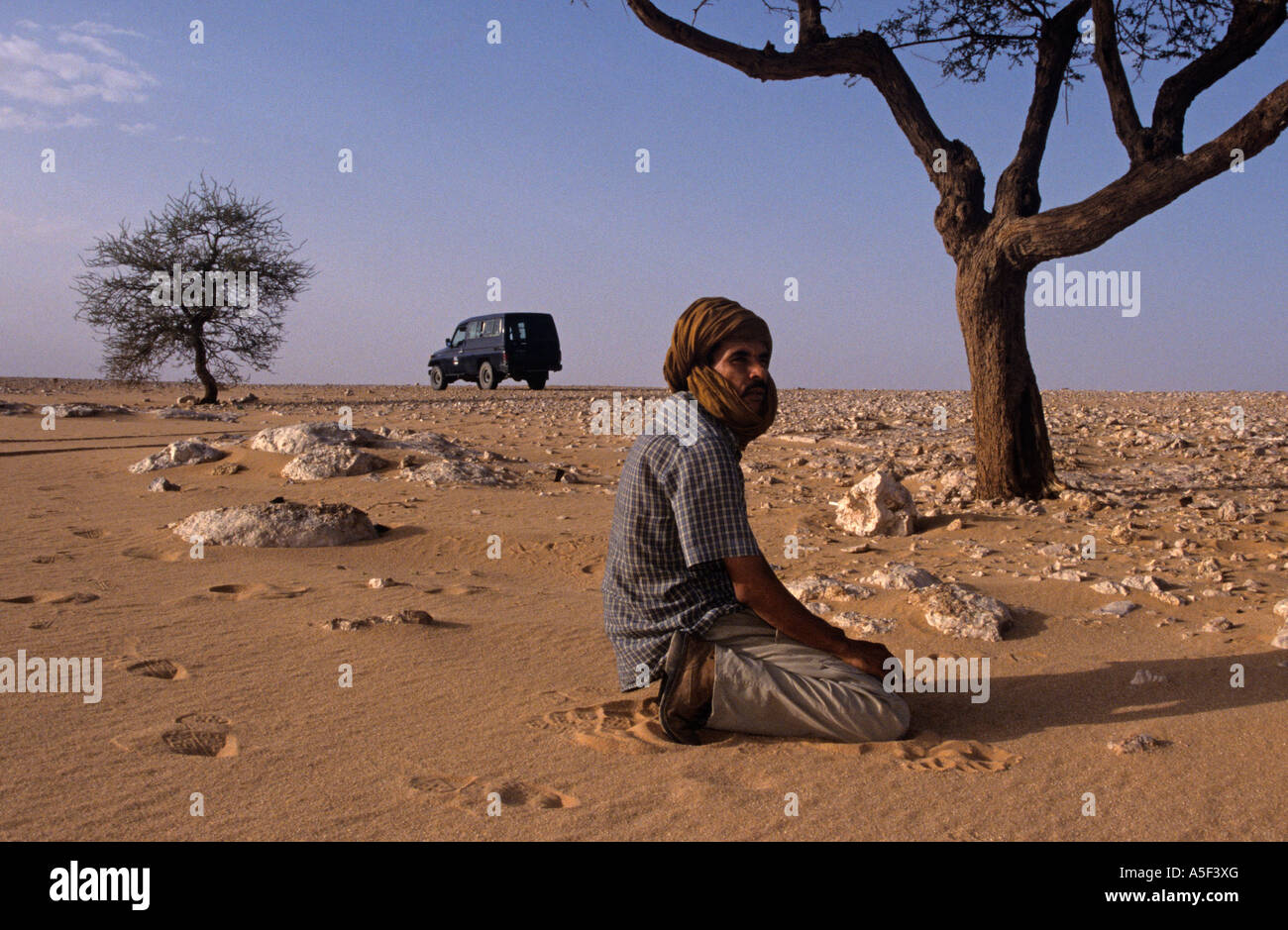 A Muslim man praying at Saharawi refugee camp in Tindouf Western ...