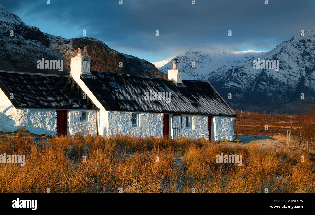 Black Rock Cottage, with Buachaille Etive Mor background, Lochaber ...