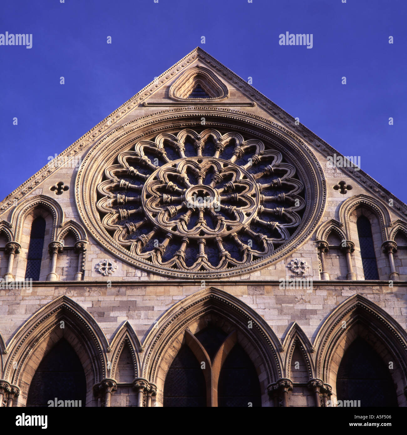 York Minster Rose Window Stock Photo - Alamy