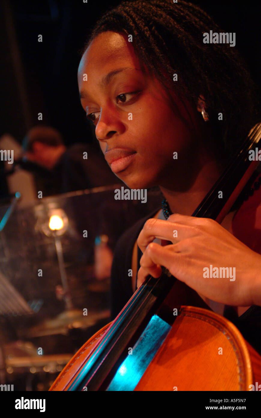 Cello player at Philip Lawrence Award Ceremony London 2005 Stock Photo ...