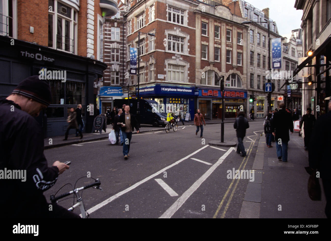 A street scene in Soho London Stock Photo - Alamy