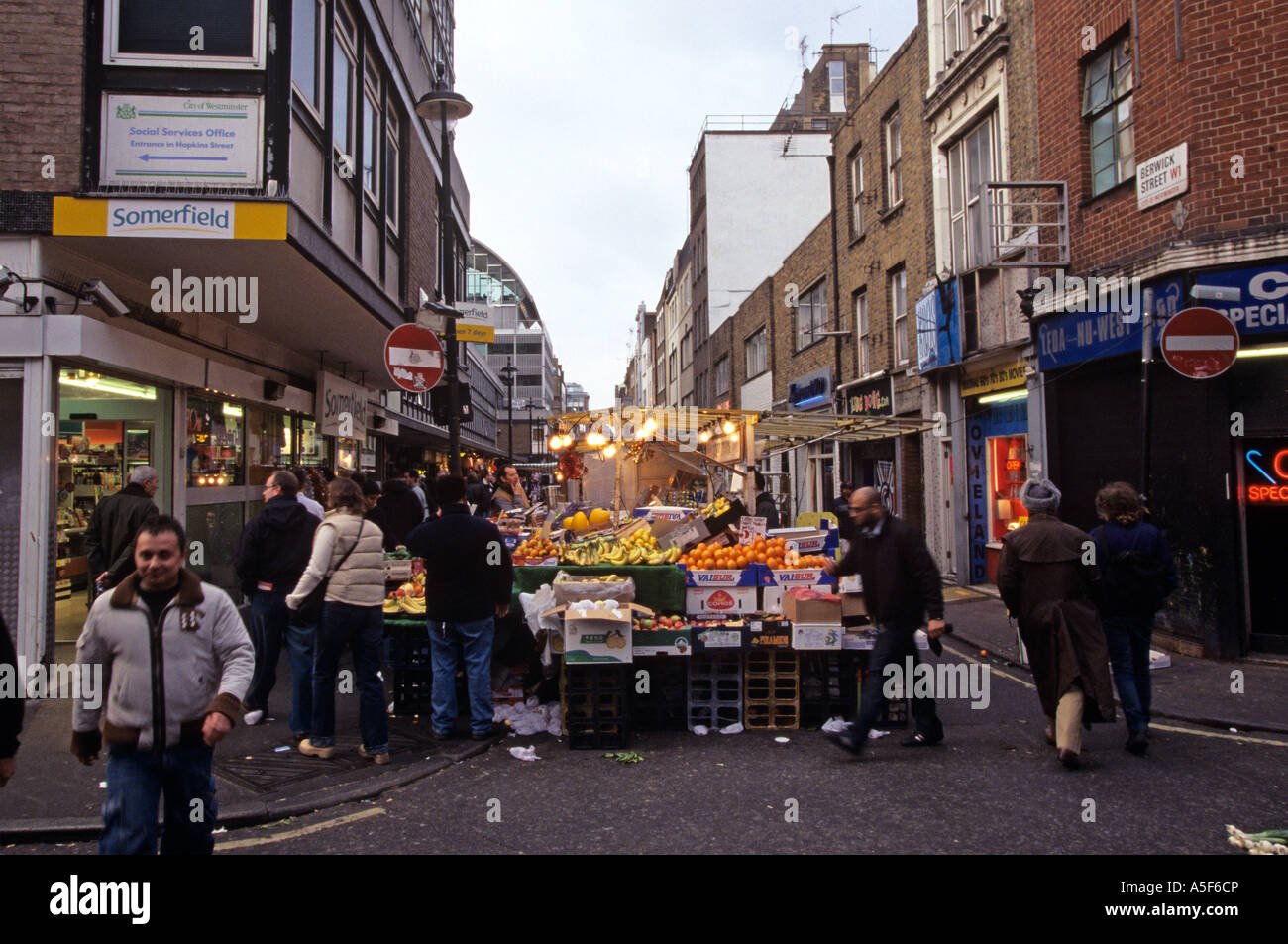A street scene in Soho London Stock Photo - Alamy