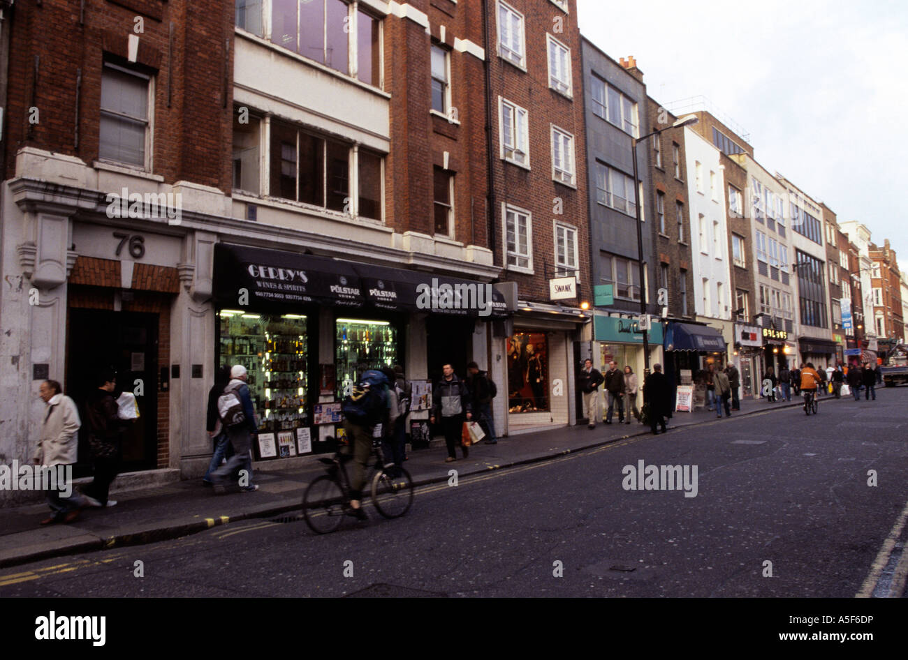 A street scene in Soho London Stock Photo - Alamy