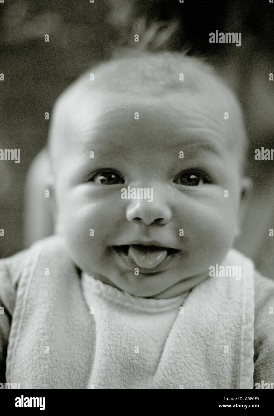 Happy child poking tongue out hi-res stock photography and images - Alamy