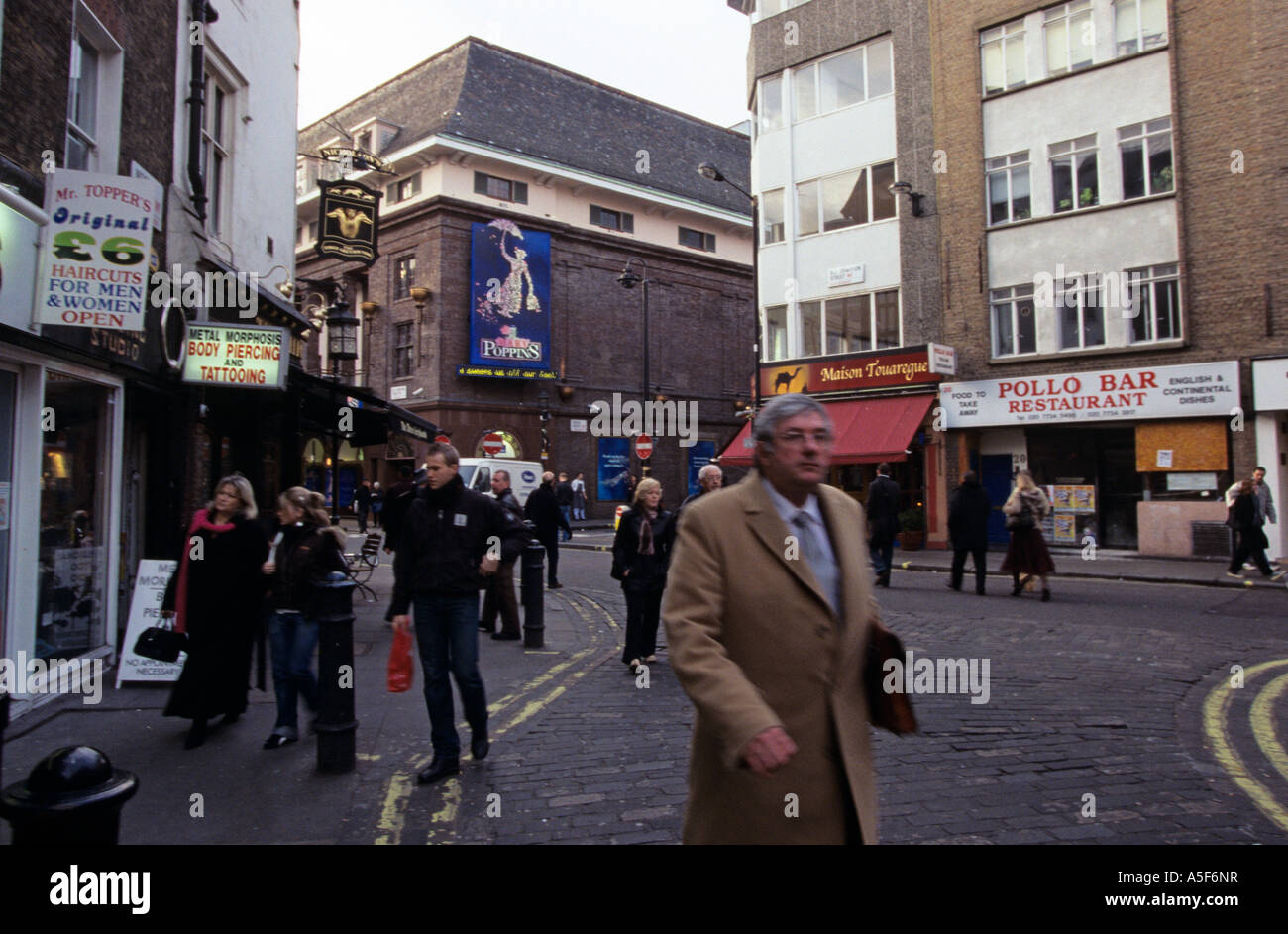 A street scene in Soho London Stock Photo - Alamy