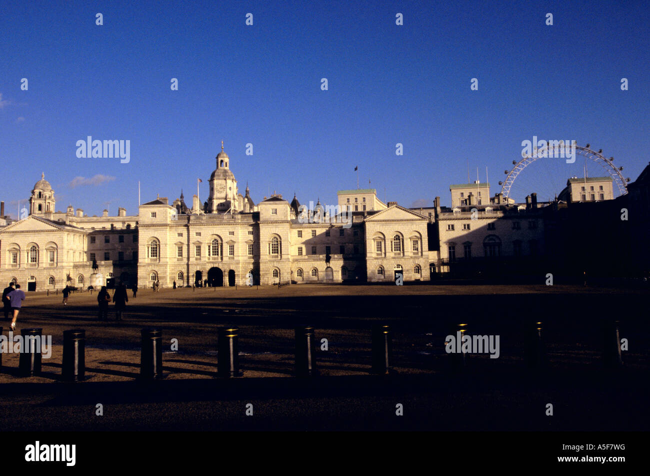 A view of the Whitehall with the London Eye in the far Background ...