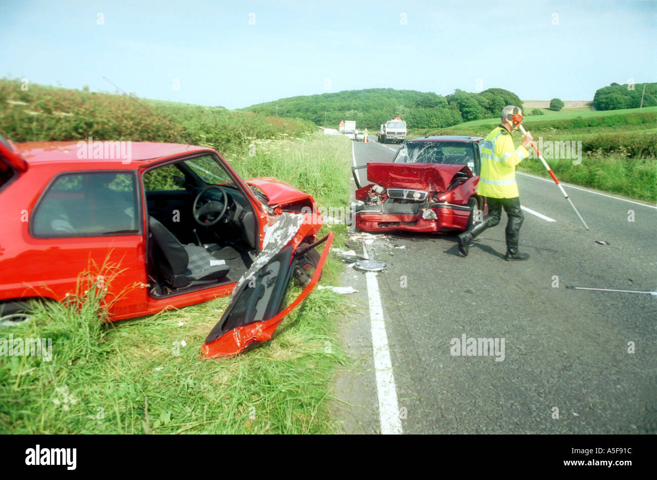 Accident involving two cars hi-res stock photography and images - Alamy