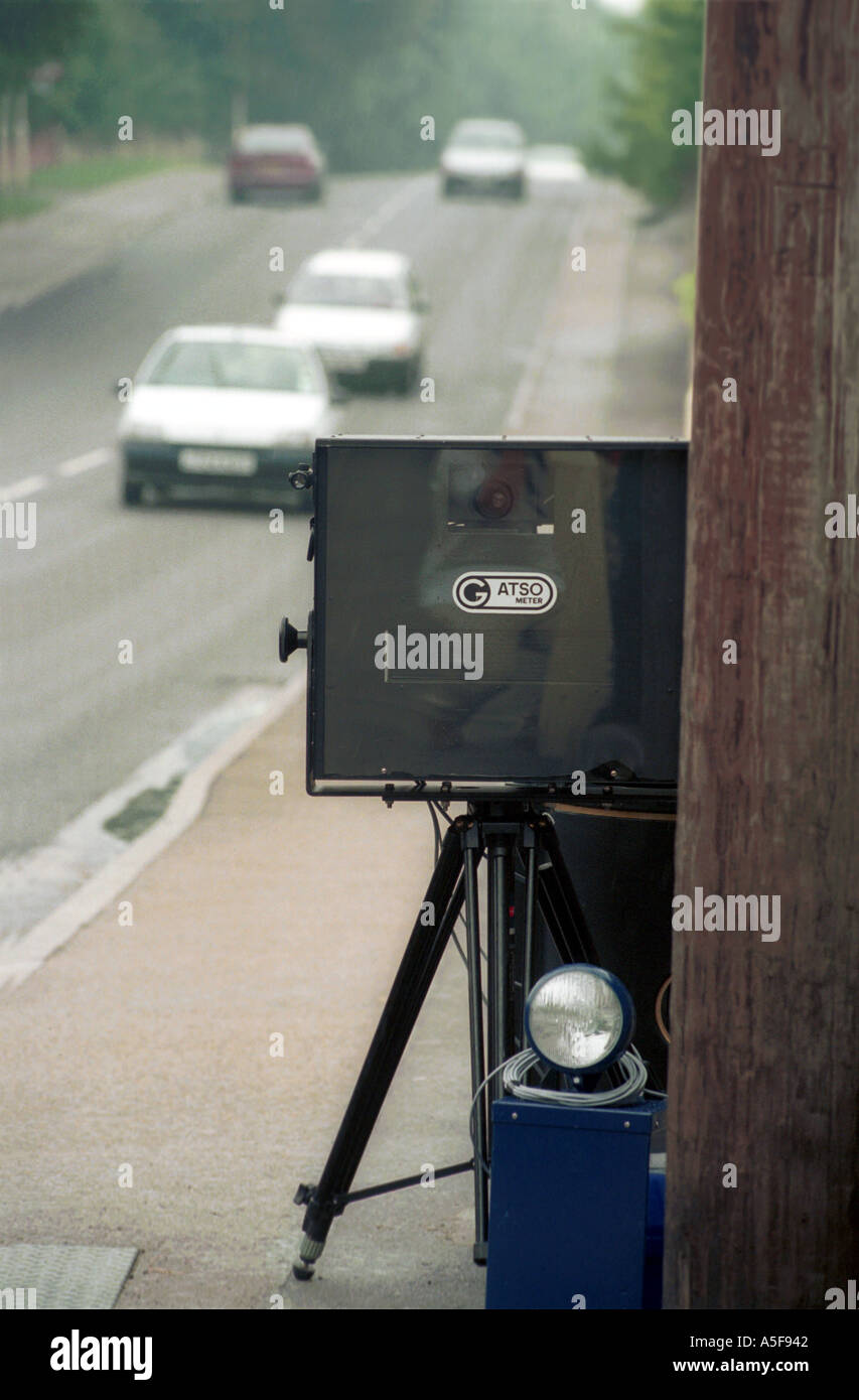 Mobile Police Speed camera England UK Stock Photo - Alamy