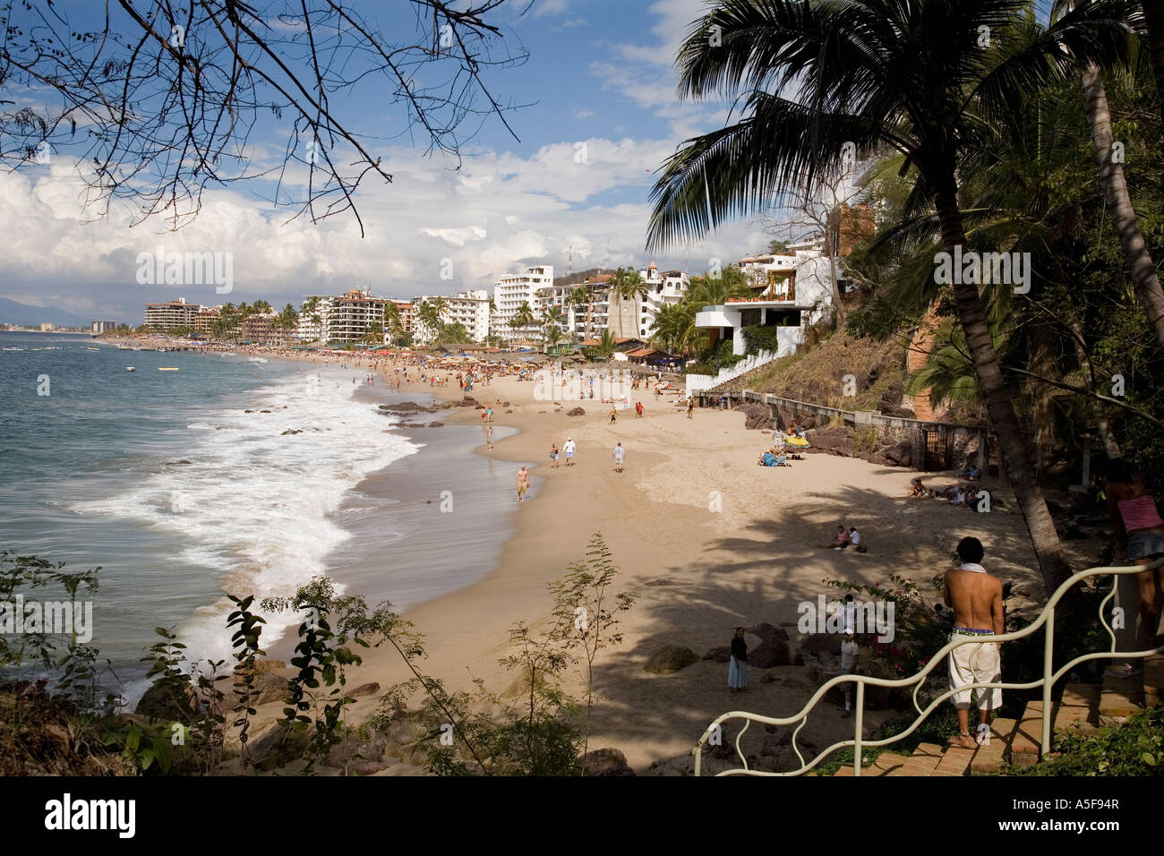 sandy beach in Puerto Vallarta Mexico Stock Photo - Alamy