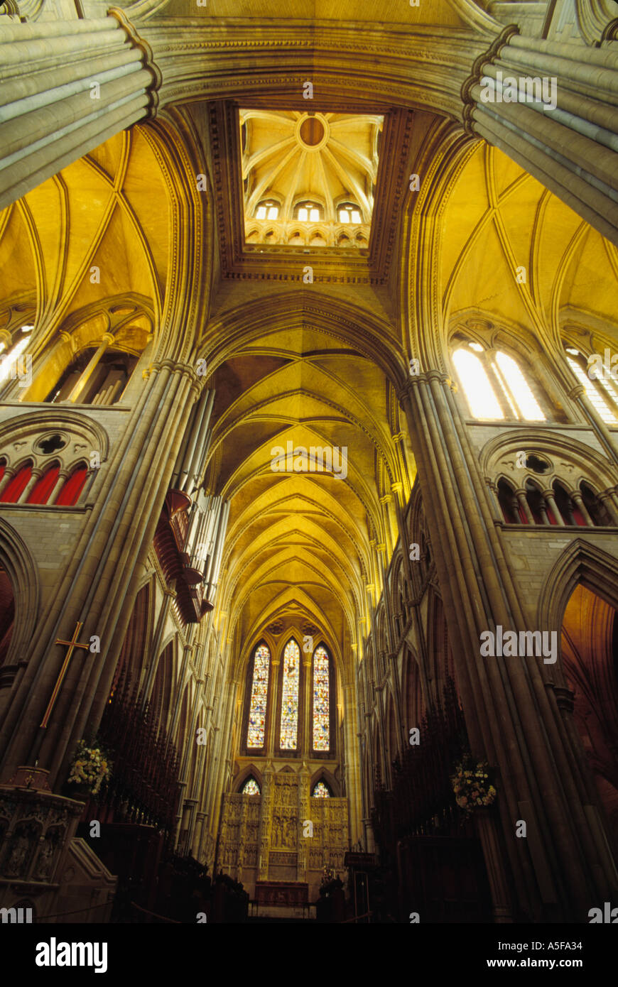 England Cornwall Truro Cathedral interior Stock Photo - Alamy