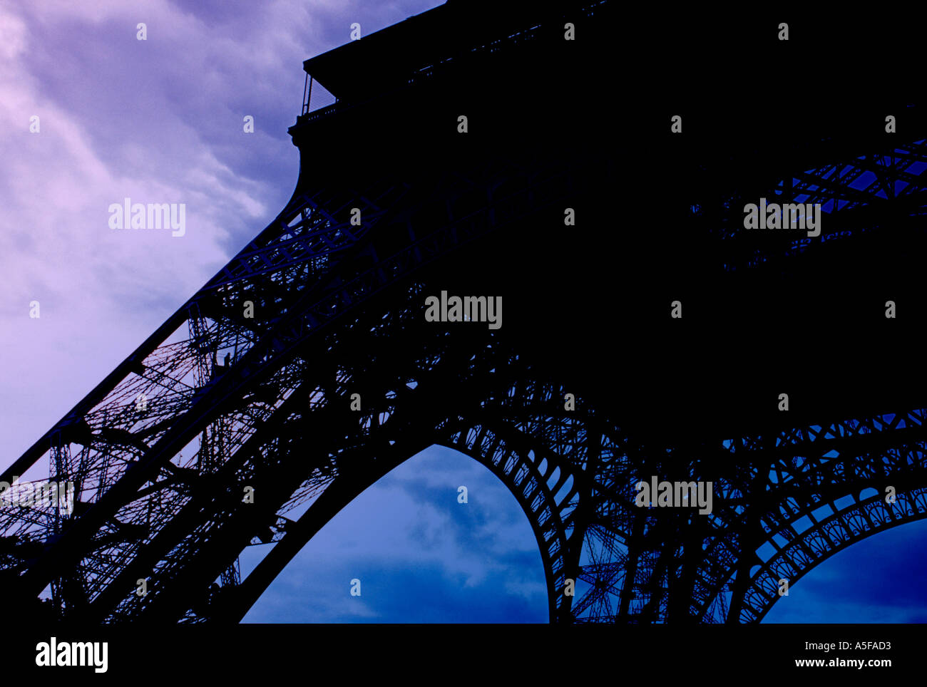 Eiffel Tower Sunset Stock Photo - Alamy