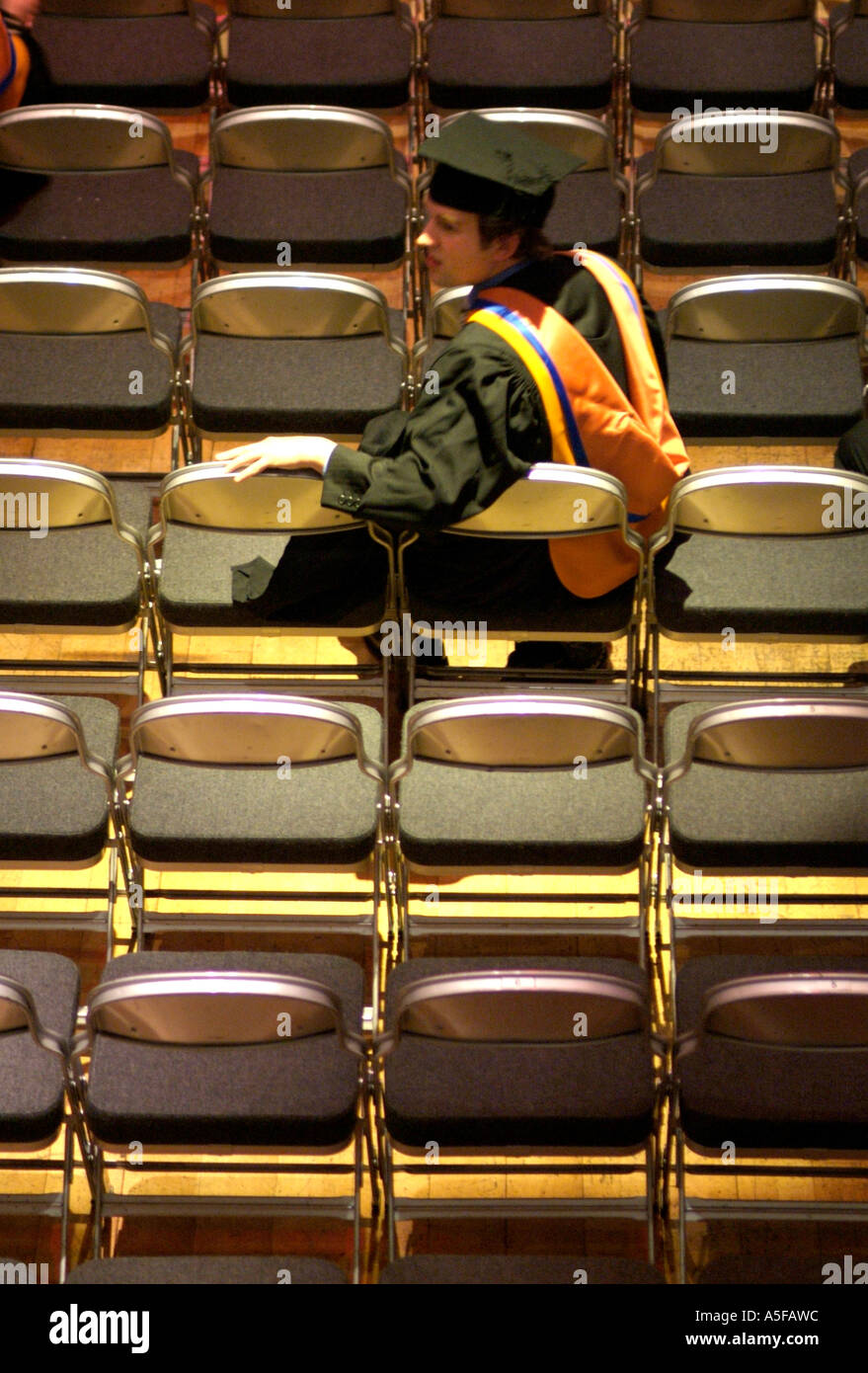 student awaiting graduation ceremony Stock Photo - Alamy