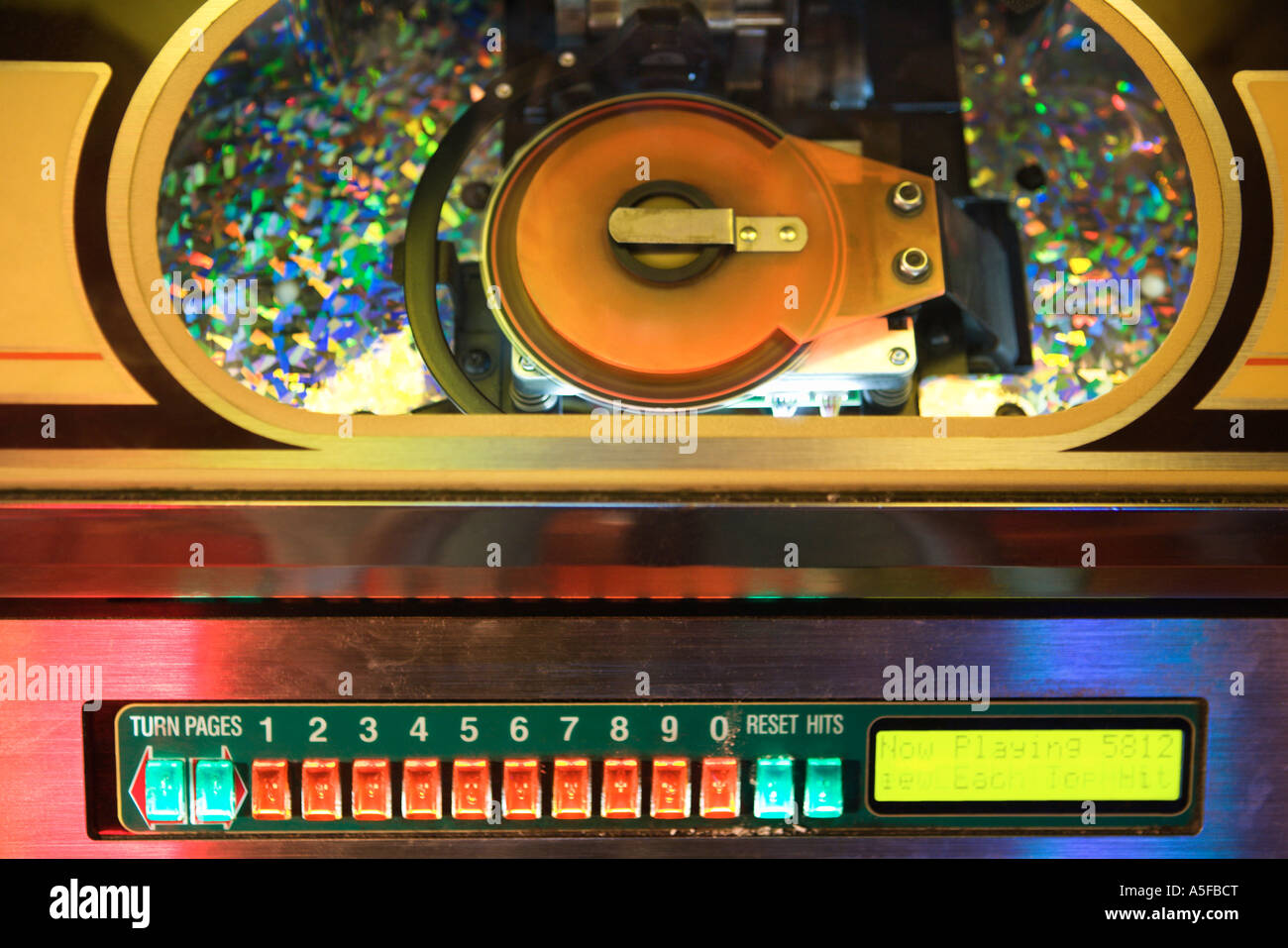 Close up of jukebox Stock Photo - Alamy