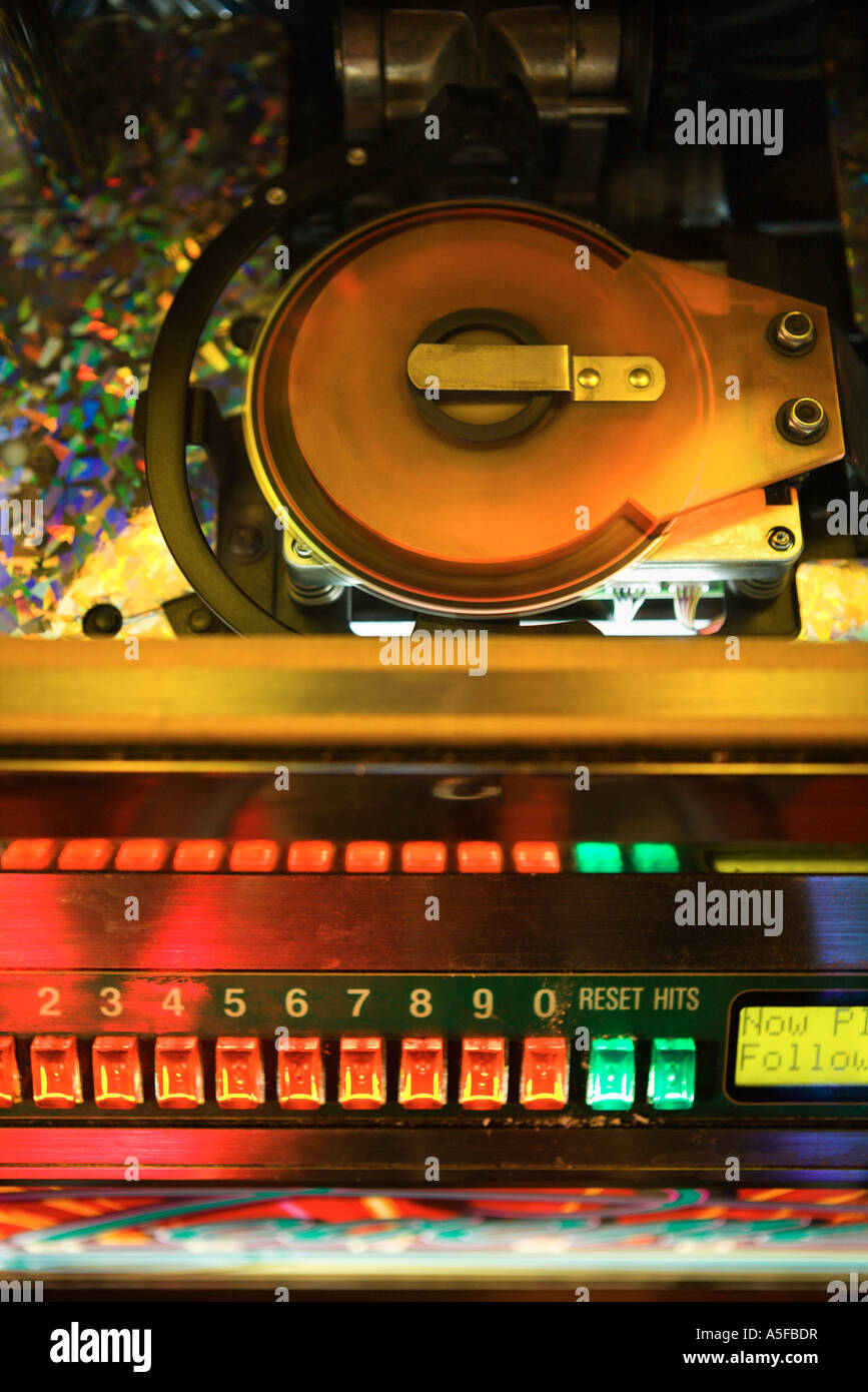 Close up of jukebox Stock Photo - Alamy