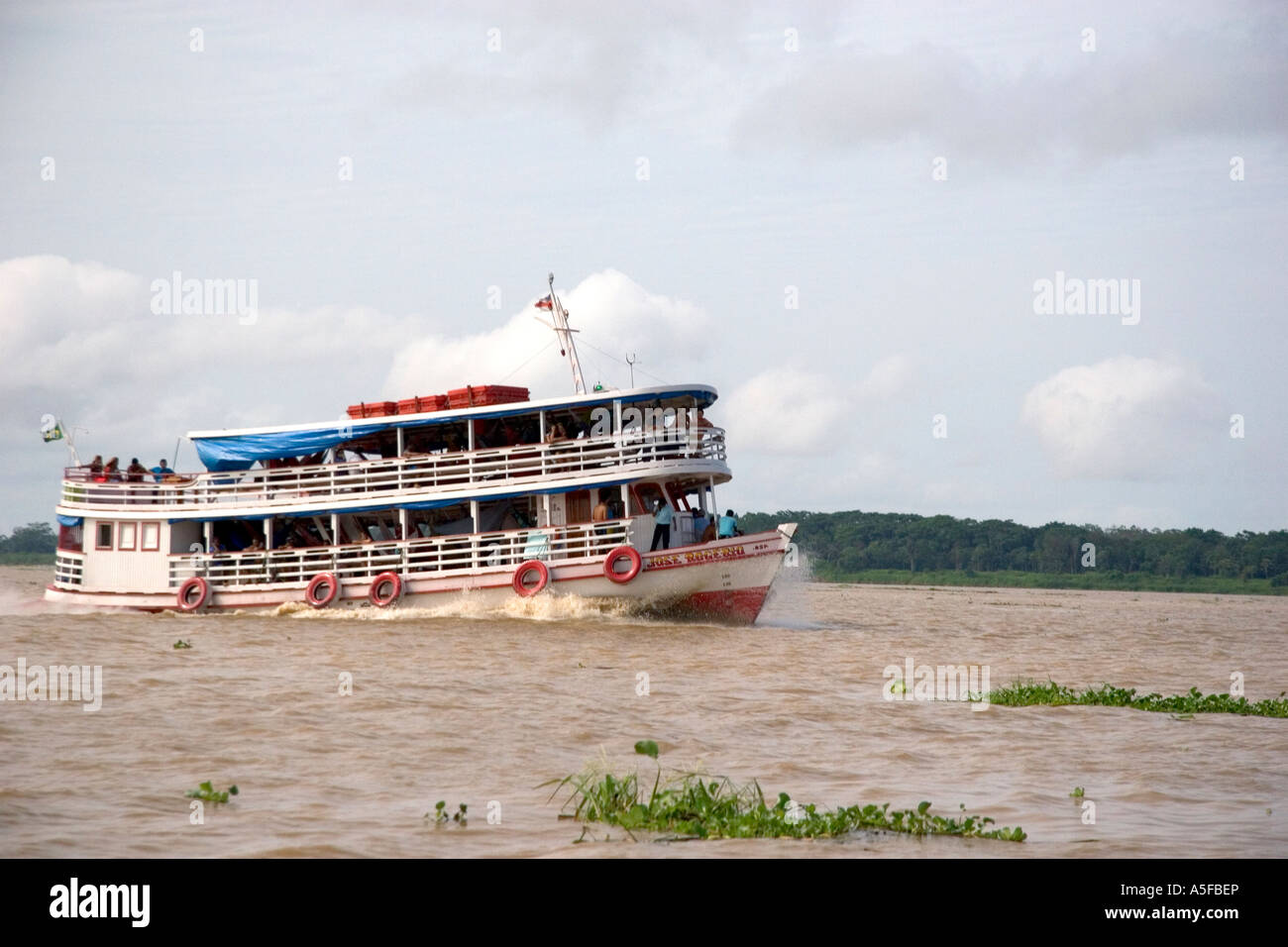 Amazon river boat at Manaus Brazil Stock Photo - Alamy