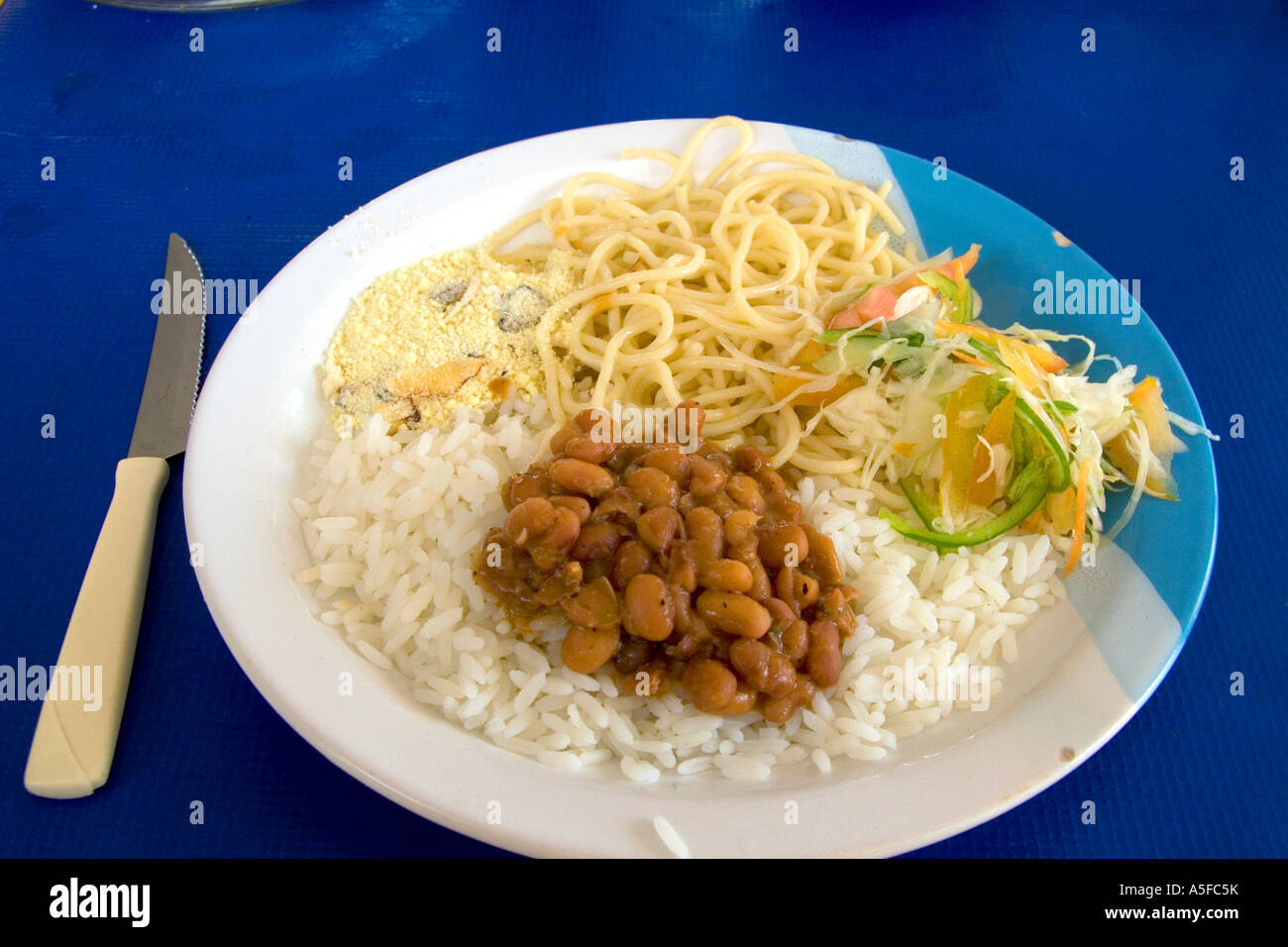 Typical Brazilian food consists of rice and beans with any dish pasta ...