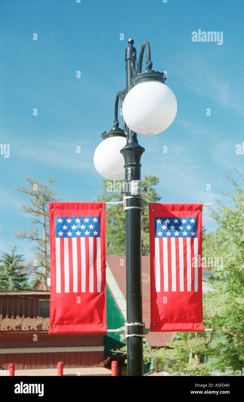 American flags Morrison Morrison Colorado Stock Photo - Alamy
