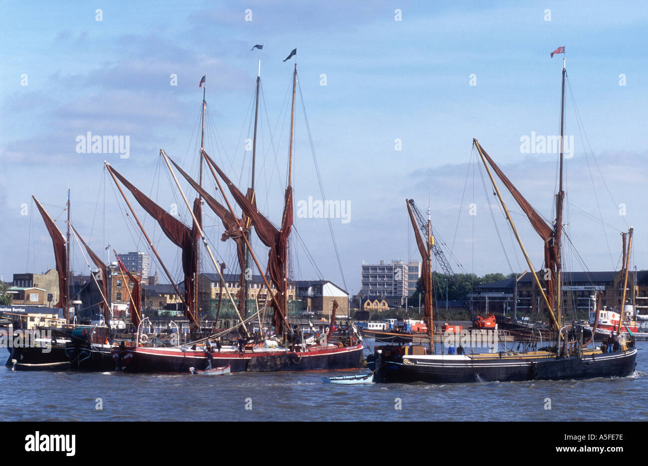 Thames sailing barge fleet hi-res stock photography and images - Alamy
