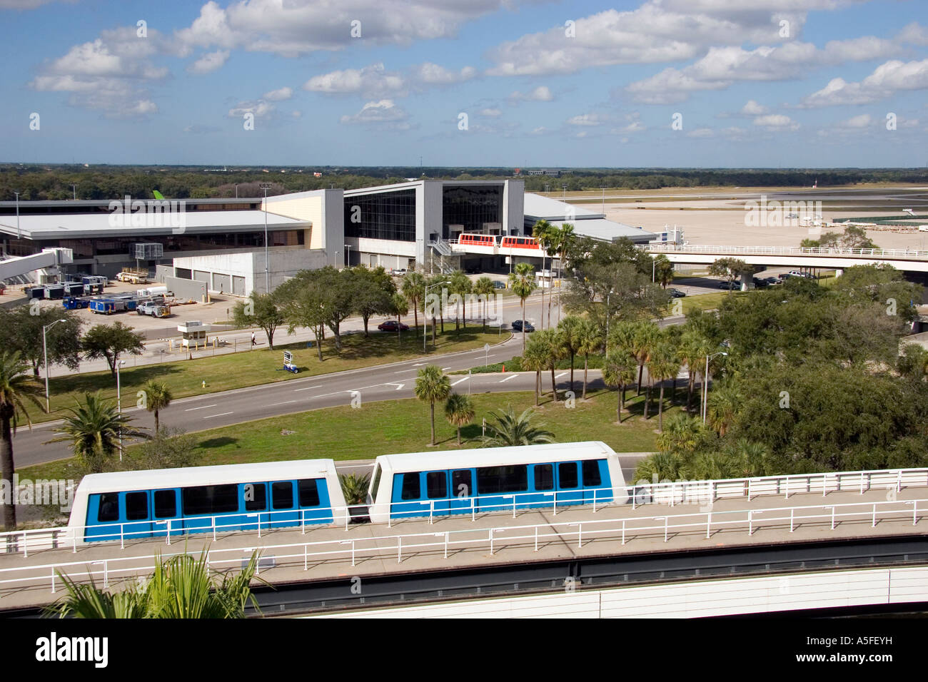 Monorail at the Tampa International Airport Tampa Florida Stock Photo ...