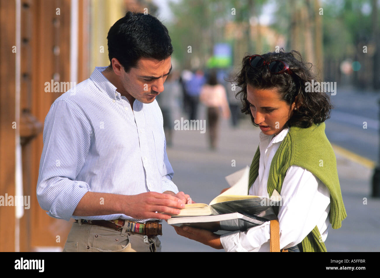 College students at the University of Seville Spain Stock Photo - Alamy