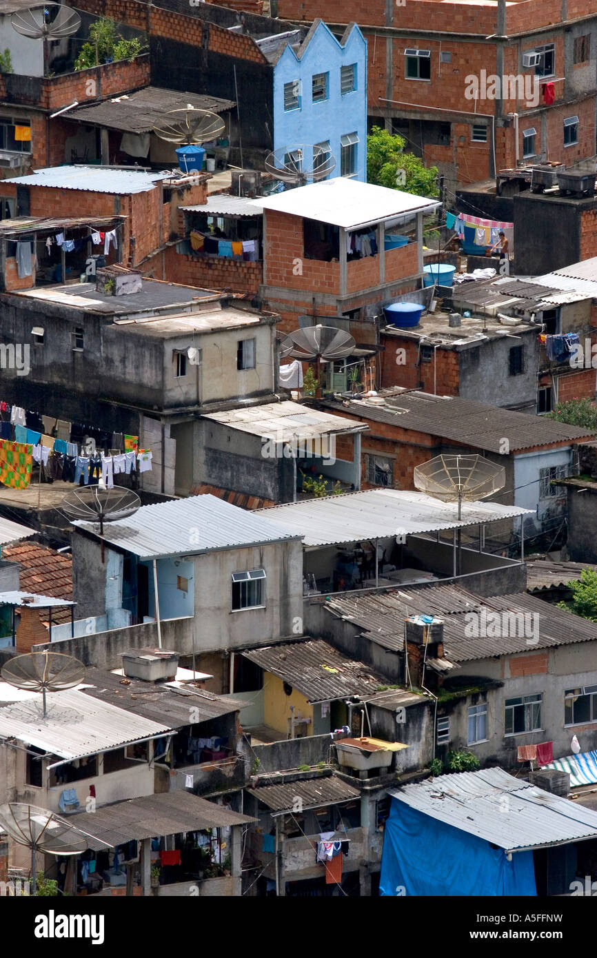 Hillside favela in Rio de Janeiro Brazil These slums are home to ...
