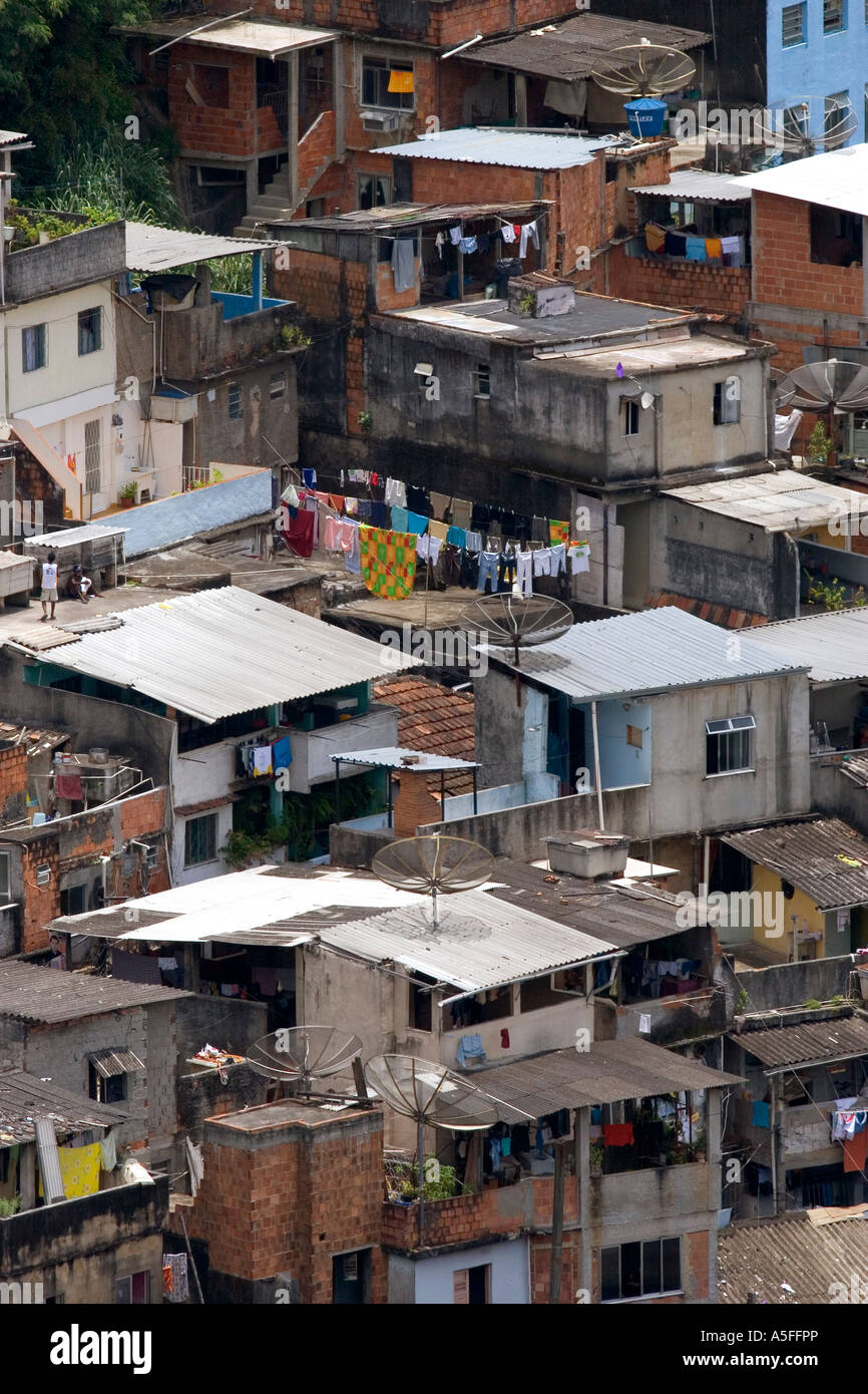 Hillside favela in Rio de Janeiro Brazil These slums are home to ...