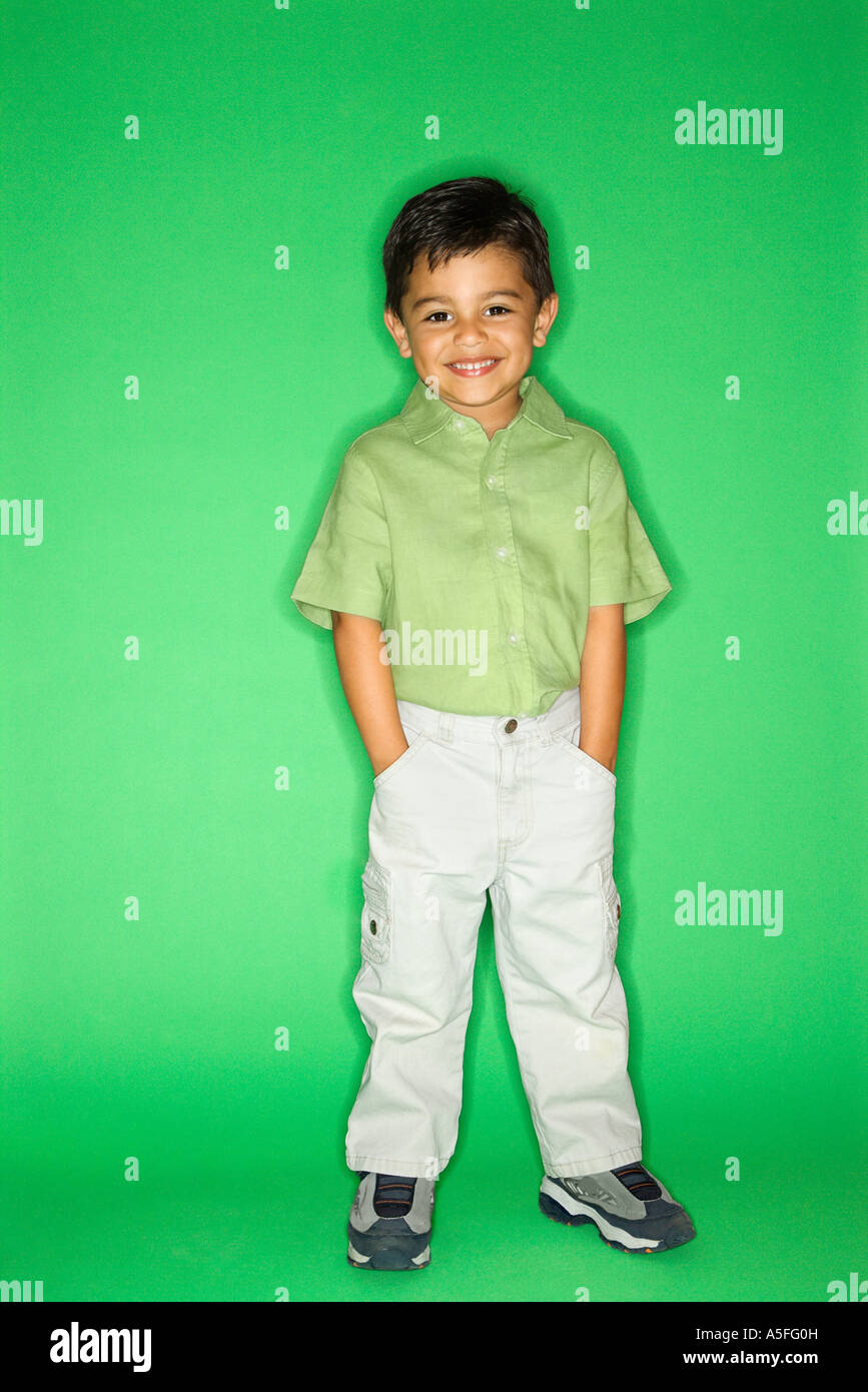 Hispanic male child portrait Stock Photo - Alamy