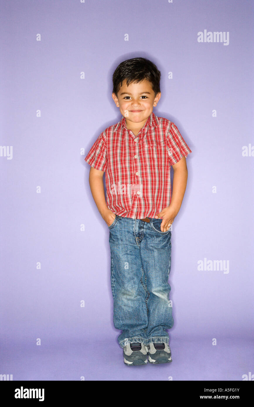 Hispanic male child portrait Stock Photo - Alamy