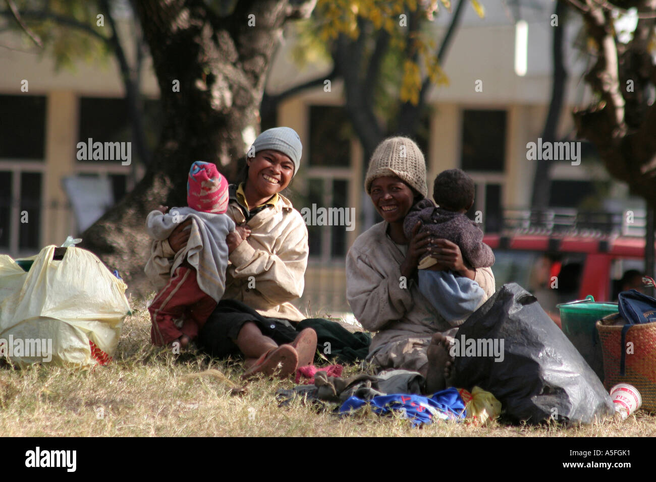 Scene of urban poverty in Antananarivo, the capital of Madagascar Stock ...