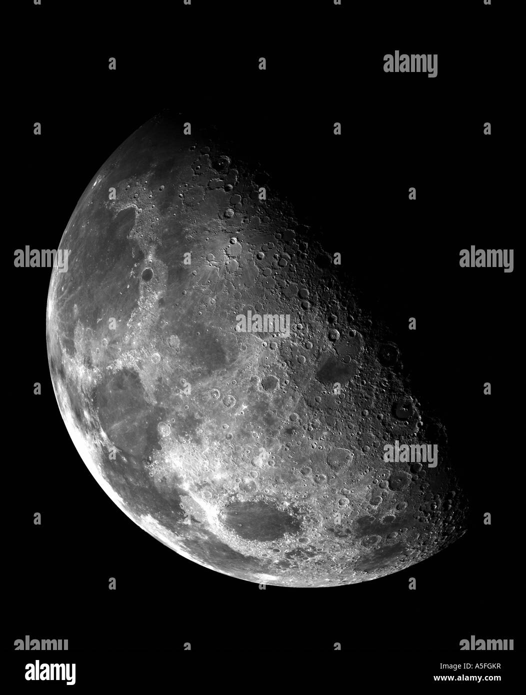 Moon in outer space Stock Photo - Alamy