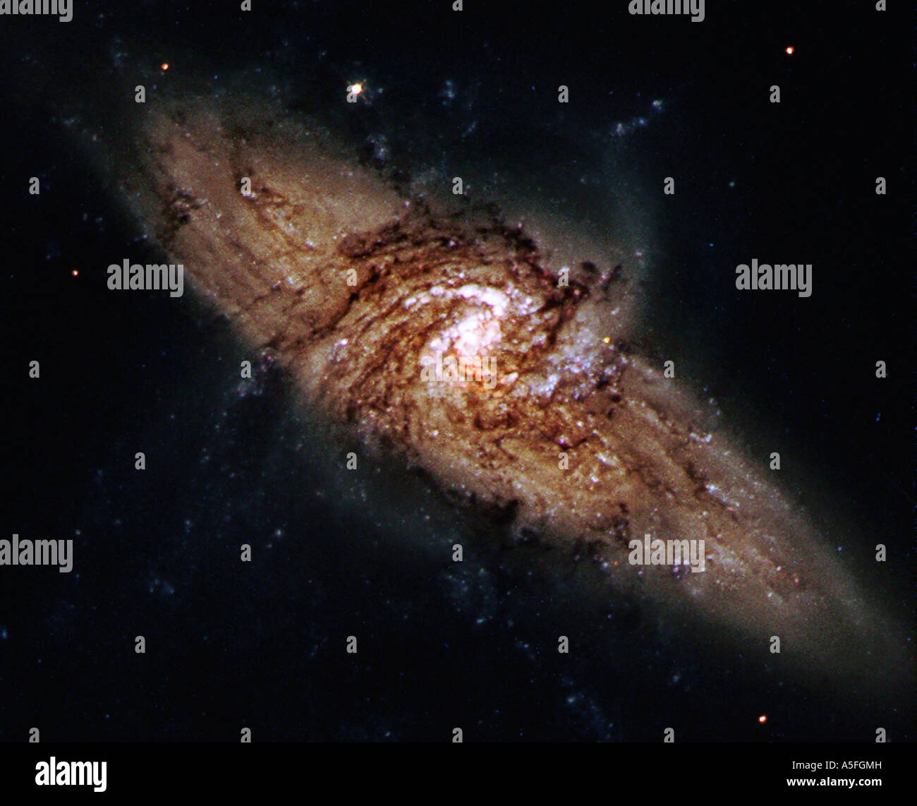 NASA image of spiral galaxy in outer space Stock Photo - Alamy