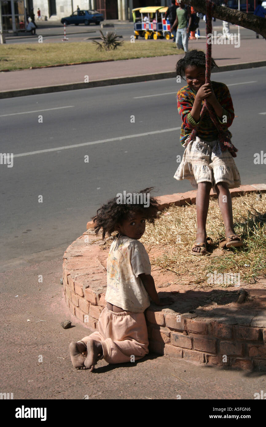 Girls playing in Antananarivo, Madagascar Stock Photo - Alamy