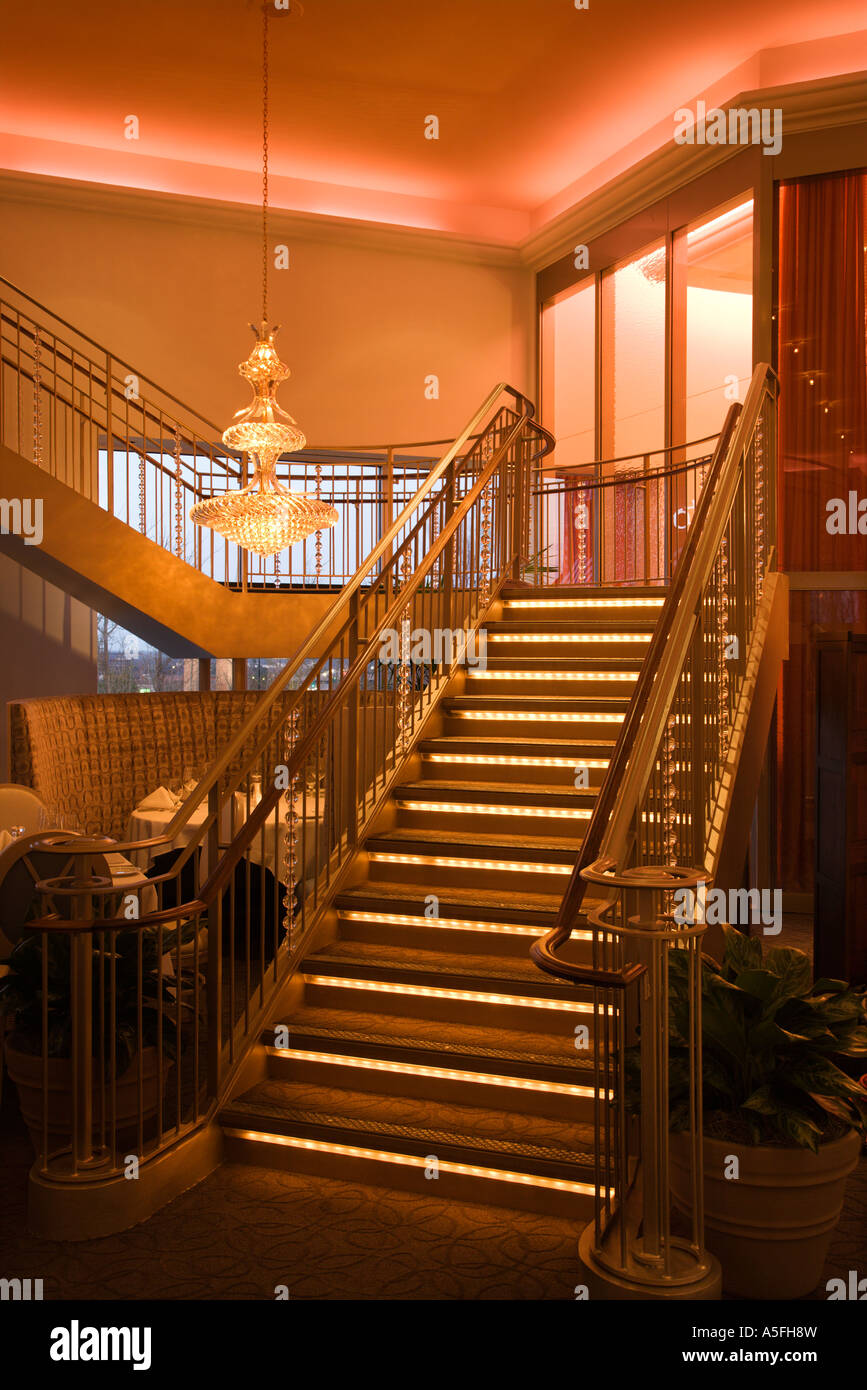 Staircase in fancy building Stock Photo - Alamy