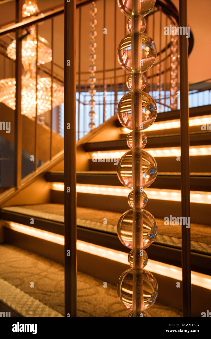 Staircase in fancy building Stock Photo - Alamy