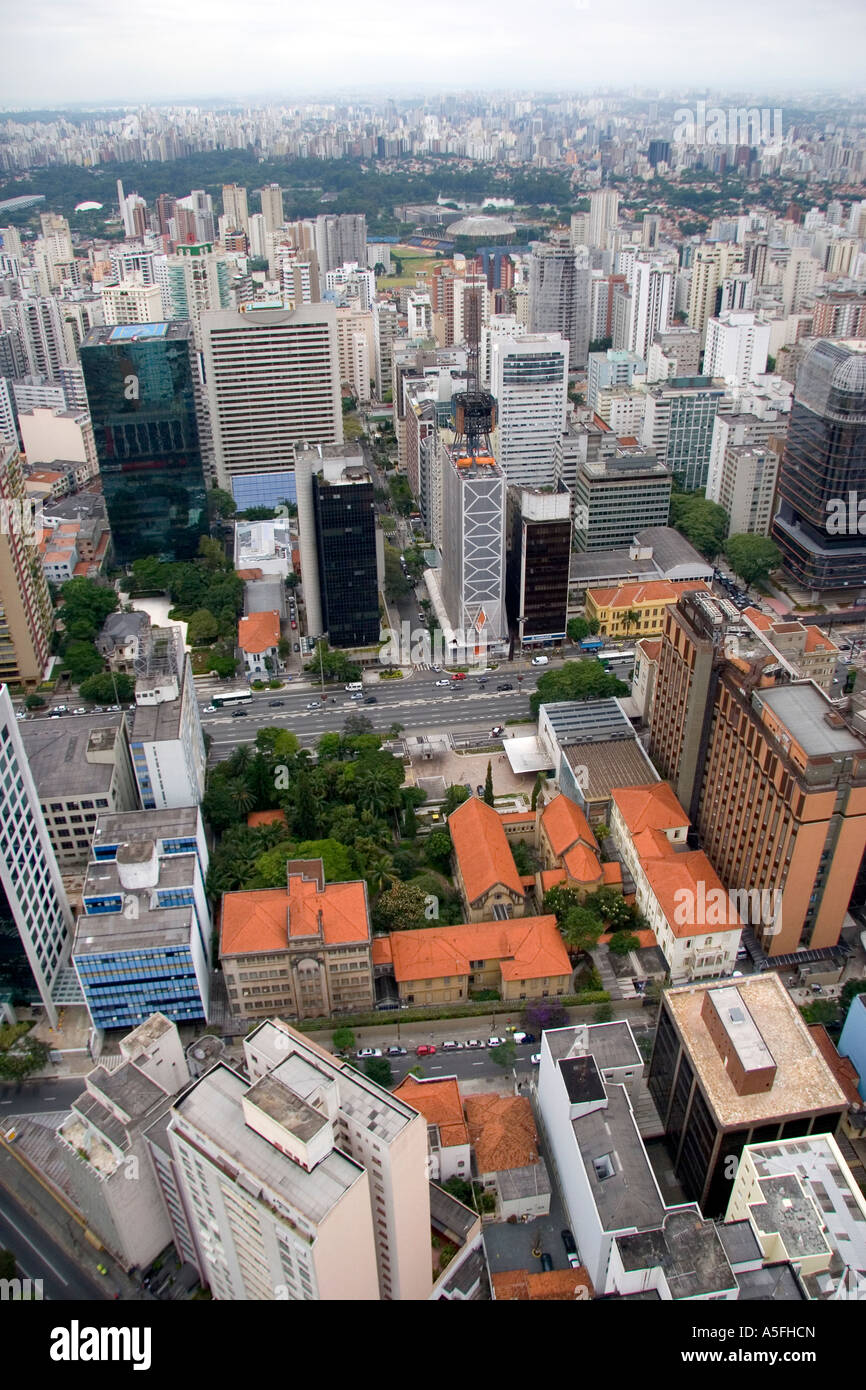 Aerial view of Sao Paulo Brazil Stock Photo - Alamy