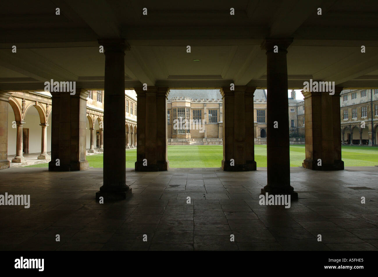 Colonnade Wren Library 1676 90 Trinity College Cambridge England Stock ...