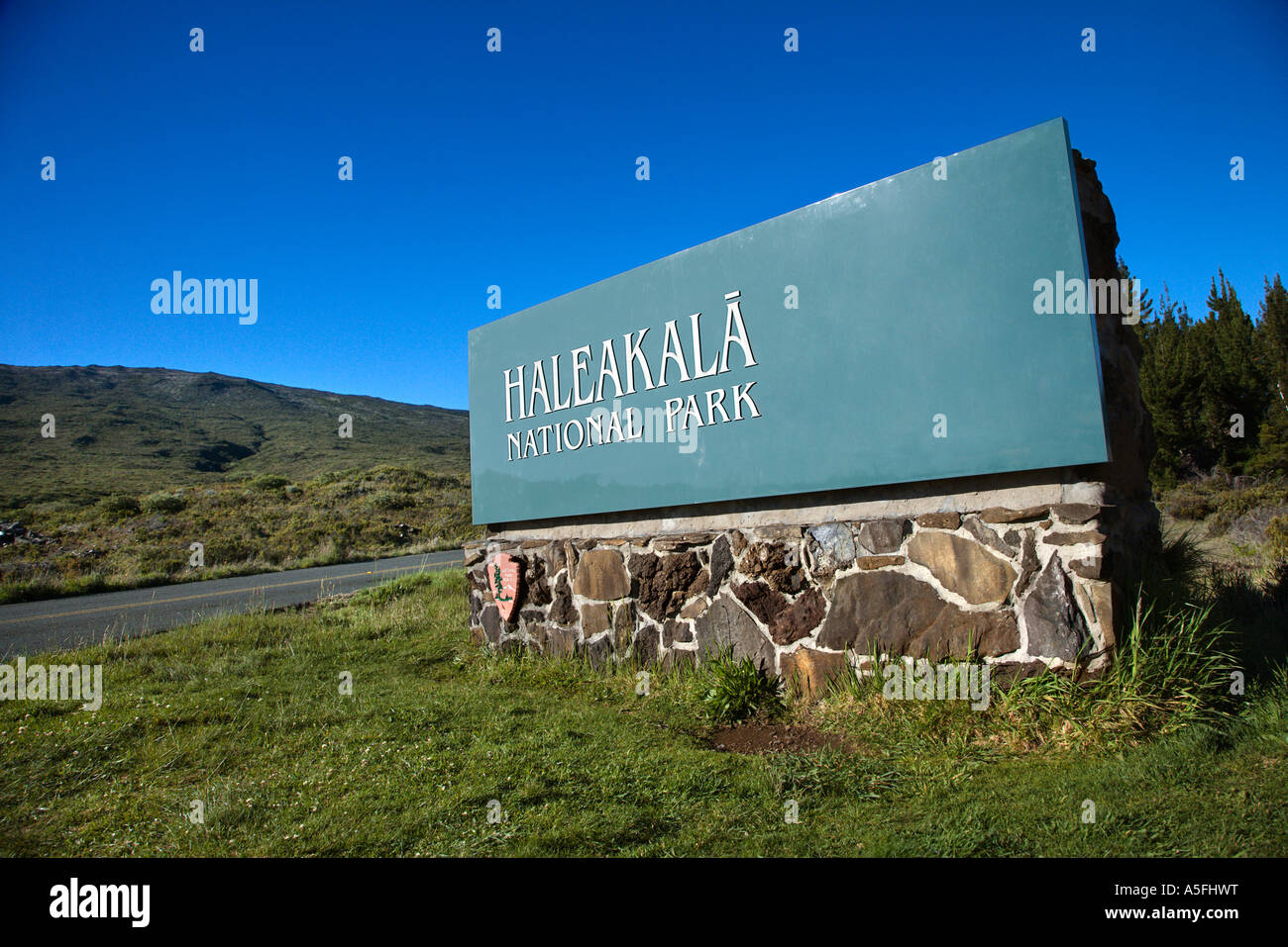 Haleakala national park sign hi-res stock photography and images - Alamy