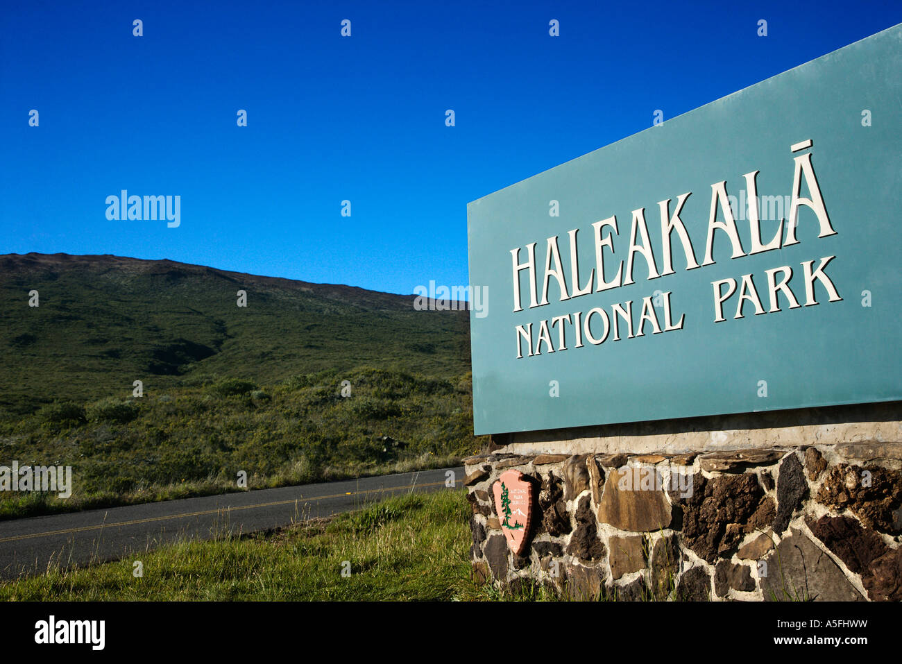 Haleakala national park sign hi-res stock photography and images - Alamy
