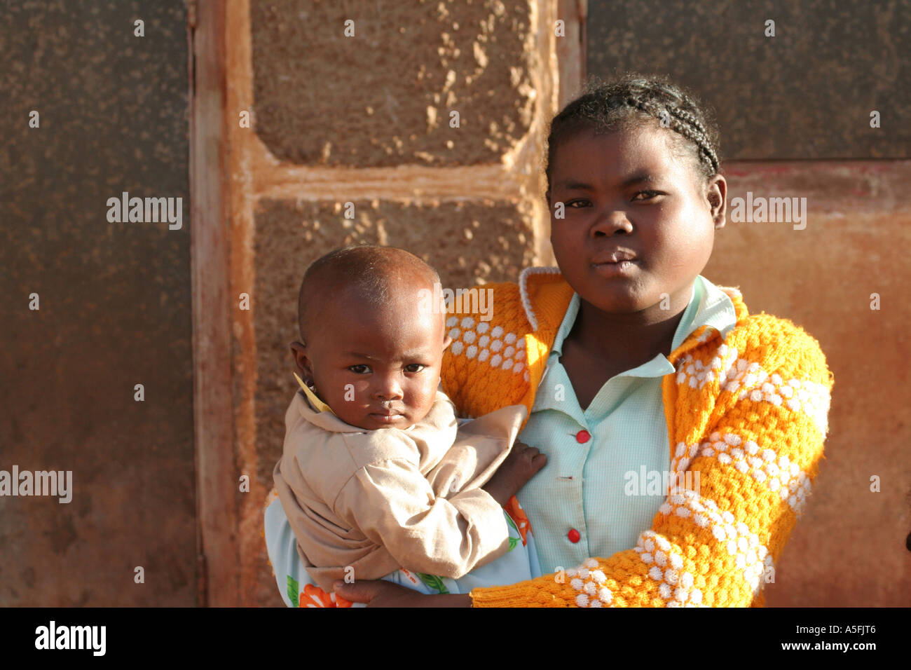 Ambalavao, Madagascar, mother and baby Stock Photo - Alamy