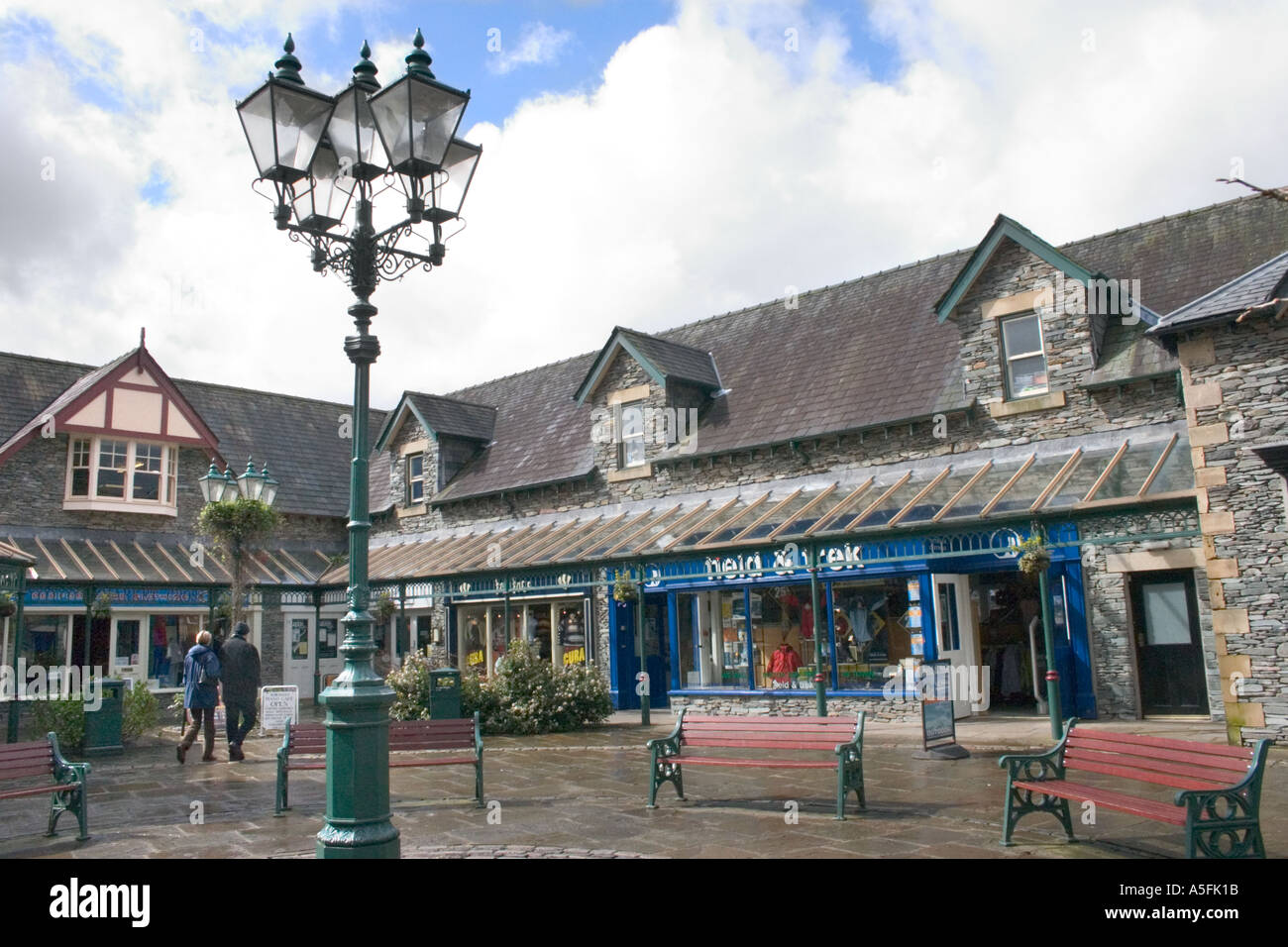 Shopping Centre at Ambleside Cumbria Stock Photo - Alamy