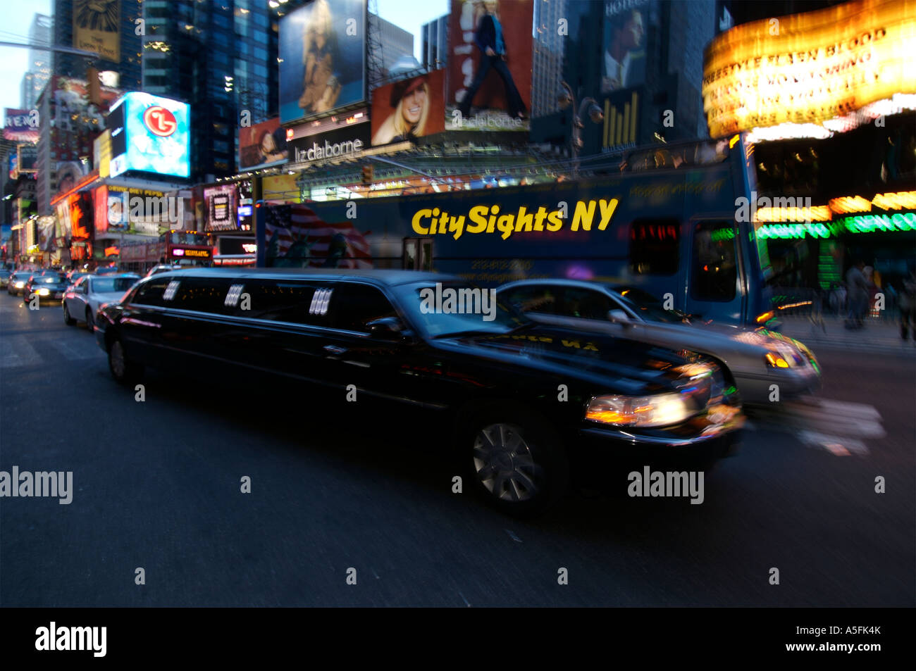 New York city at night, Times Square. USA Stock Photo - Alamy