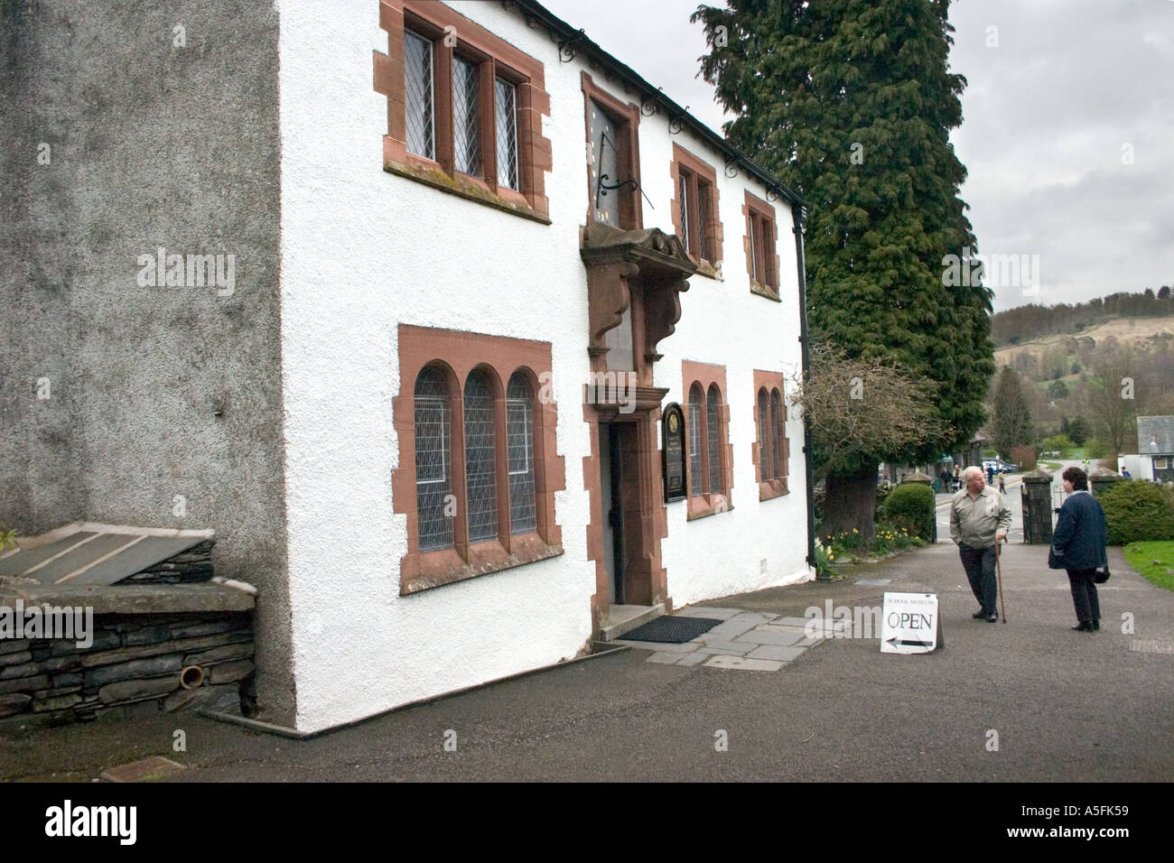 Hawkshead Grammar School Cumbria England Stock Photo - Alamy