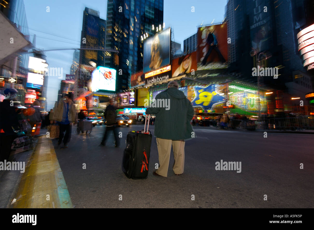 New York city at night, Times Square. USA Stock Photo - Alamy