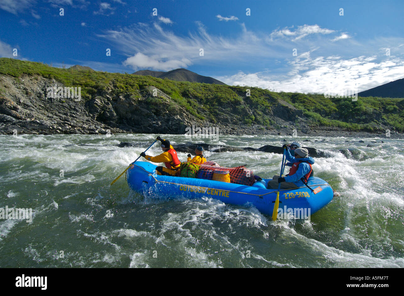 Rafting the Firth River, Ivvavik National Park. Yukon Territory, Canada ...