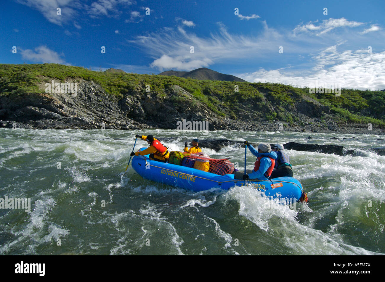 Rafting the Firth River, Ivvavik National Park. Yukon Territory, Canada ...