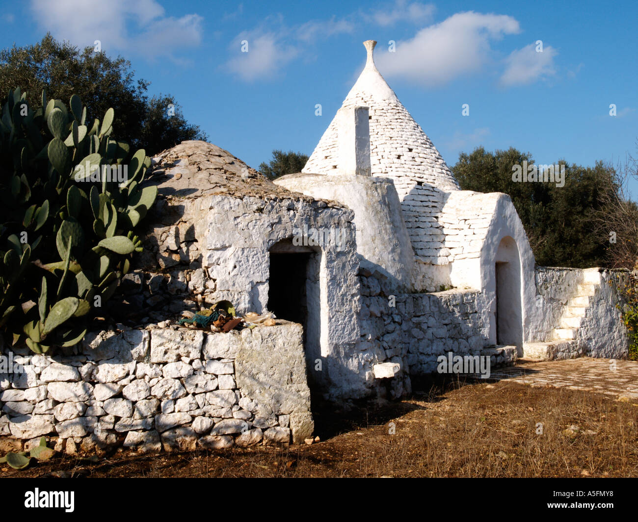 A Trullo or Trulli which is a traditional stone house in a region of ...