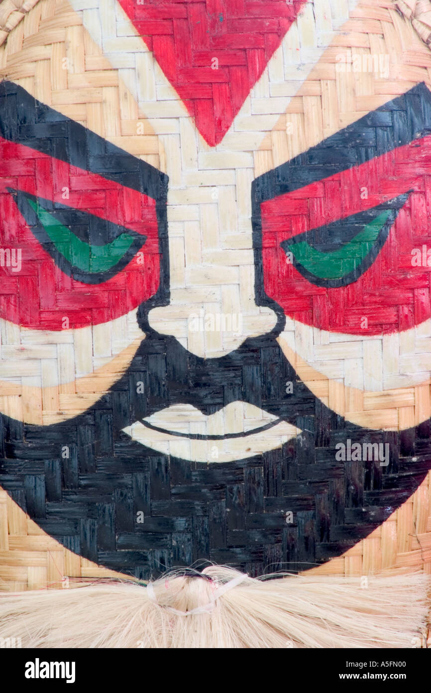Traditional wicker Vietnamese mask. Vietnam Stock Photo - Alamy
