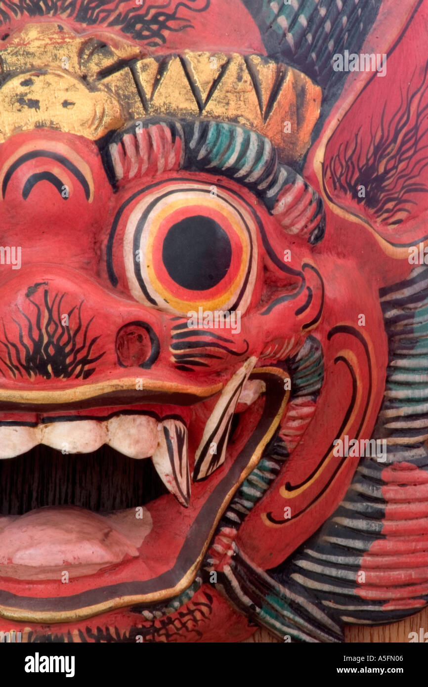 Traditional wooden Thai mask, Thailand Stock Photo - Alamy