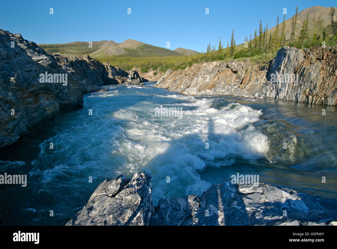 Firth River canyon. Ivvavik National Park, Yukon Territory. Canada ...